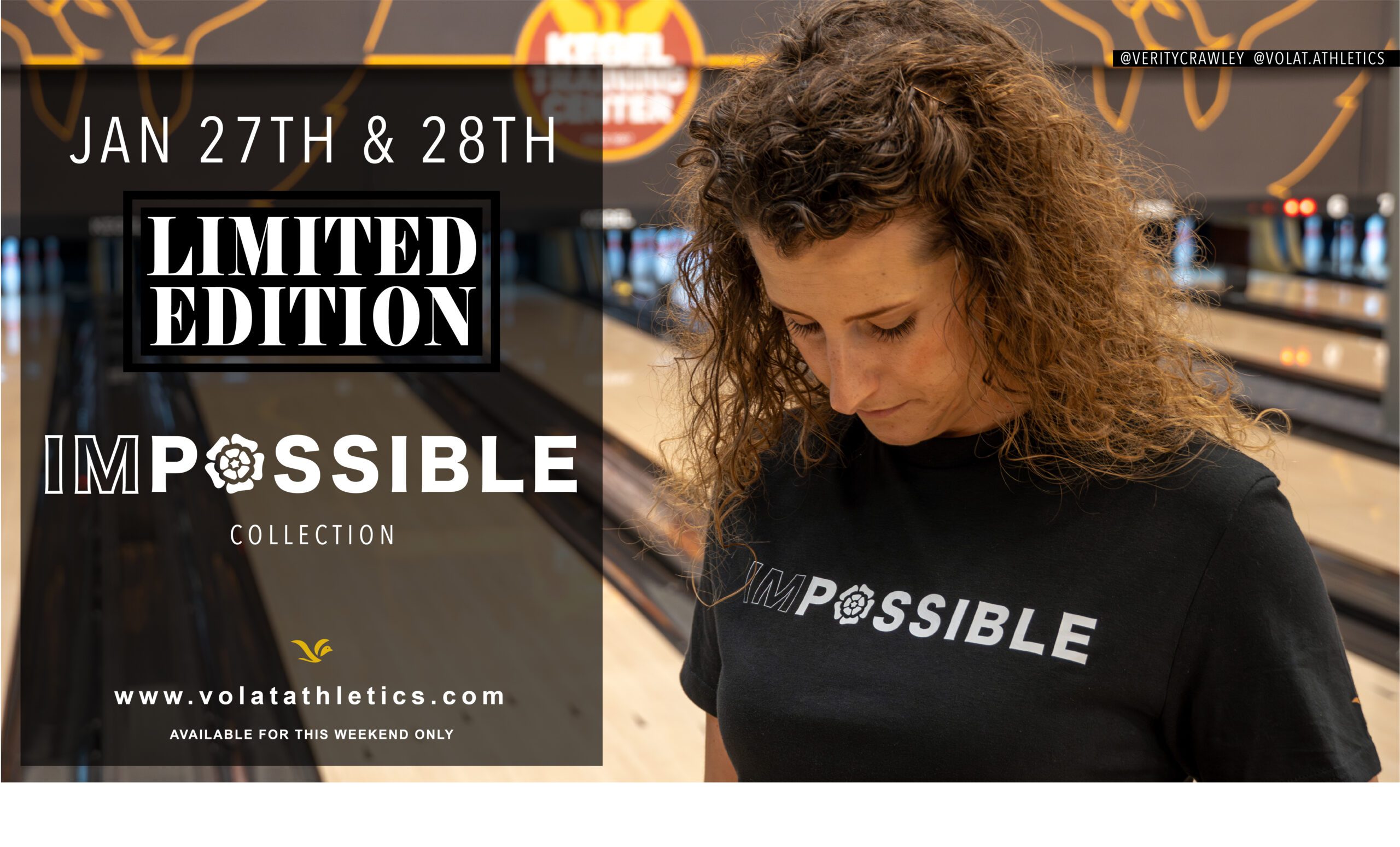 Limited Edition Verity Crawley Impossible Black T-Shirt - Volat ...